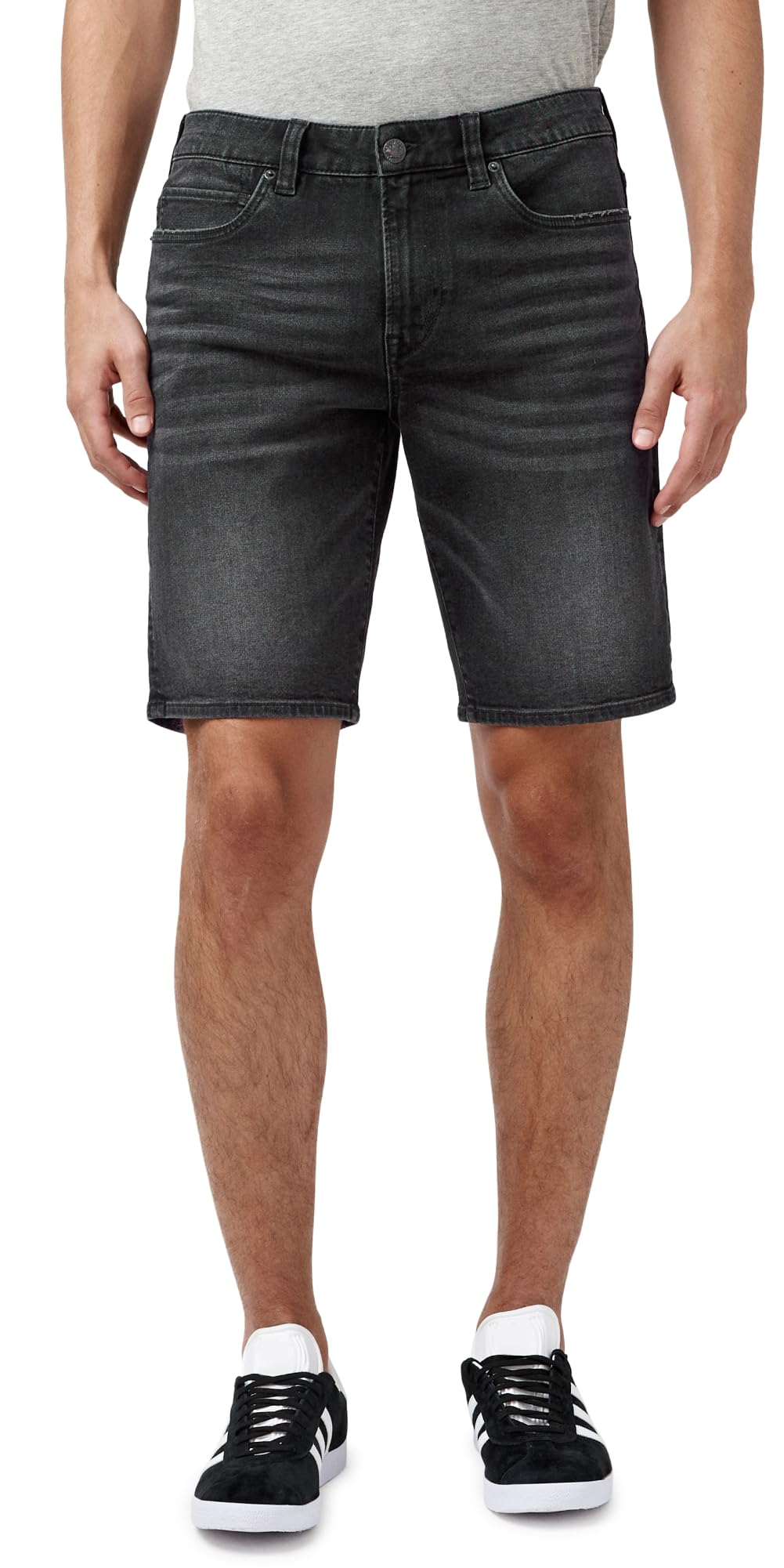 Buffalo David Bitton Men's Relaxed Straight Dean Denim Shorts, Black S23, 32