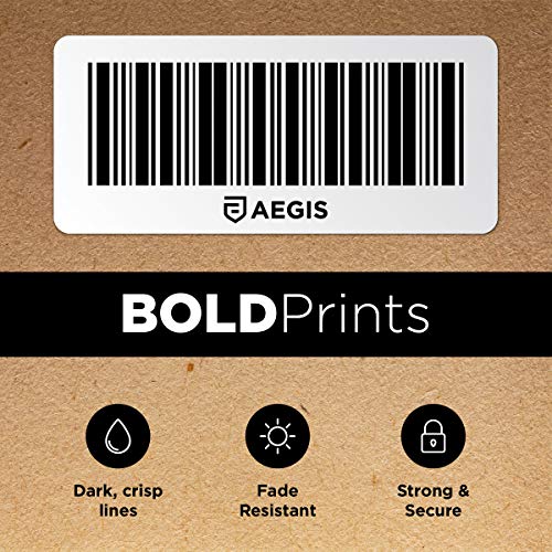 Aegis Adhesives - 1 ½” X 1” Direct Thermal Labels, Perforated & Compatible with Rollo, Zebra, & Other Desktop Label Printers (12 Rolls, 1300/Roll)