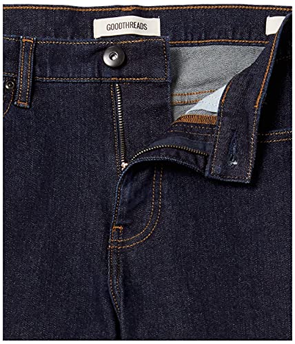 Amazon Essentials Men's Slim-Fit Comfort Stretch Jeans - Dark Blue, 34W x 28L (Previously Goodthreads)