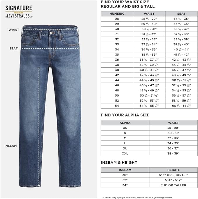 Levi Strauss Signature Gold Men Athletic Fit Jean, Sequoia, 34Wx32L