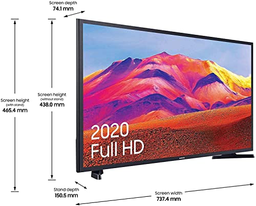 SAMSUNG UA-32T5300 32" HD Multi-System Smart Wi-Fi LED TV w/HDMI Cable, 110-240V