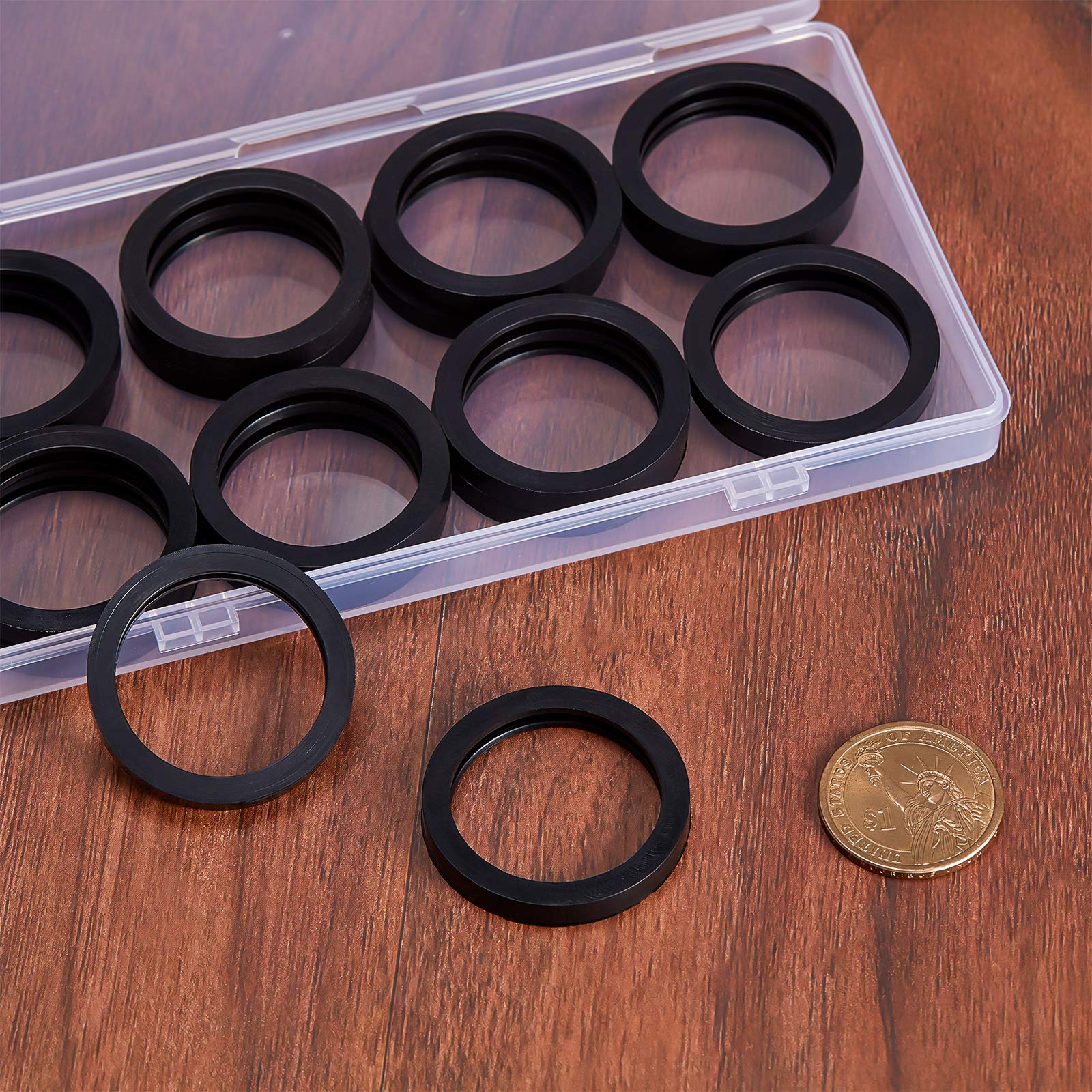 Frienda Gas Can Spout Gaskets Replacement Rubber Ring Can Gaskets Fuel Washer Seals Spout Gasket Sealing Rings Replacement Gas Compatible with Most(20 Pieces)