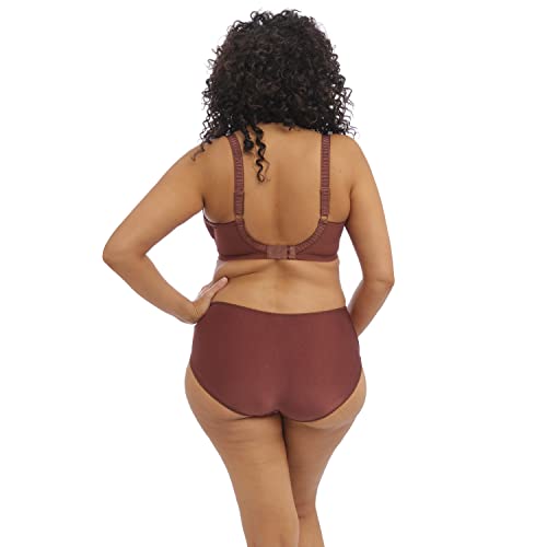 Elomi Women's Plus Size Cate Underwire Full Cup Banded Bra, Dark Copper, 40K