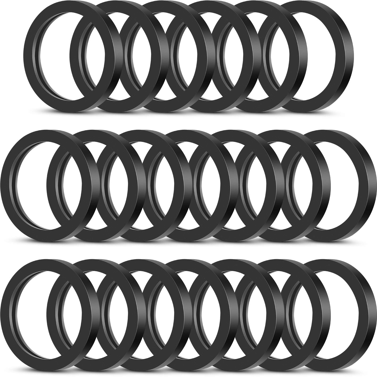 Frienda Gas Can Spout Gaskets Replacement Rubber Ring Can Gaskets Fuel Washer Seals Spout Gasket Sealing Rings Replacement Gas Compatible with Most(20 Pieces)