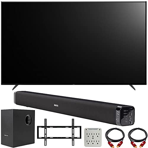 Sony XR65X90K Bravia XR 65" X90K 4K HDR Full Array LED Smart TV (2022 Model) Bundle with Deco Gear Home Theater Soundbar with Subwoofer, Wall Mount Accessory Kit, 6FT 4K HDMI 2.0 Cables and More
