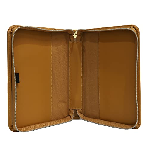 10x7 Inch Personalized Bible Cover – Create Your Own Design, Custom Bible Cover and Carrying Case with Handle – Leatherette Book Covers and Bible Case for Women - Brown (Design 4)