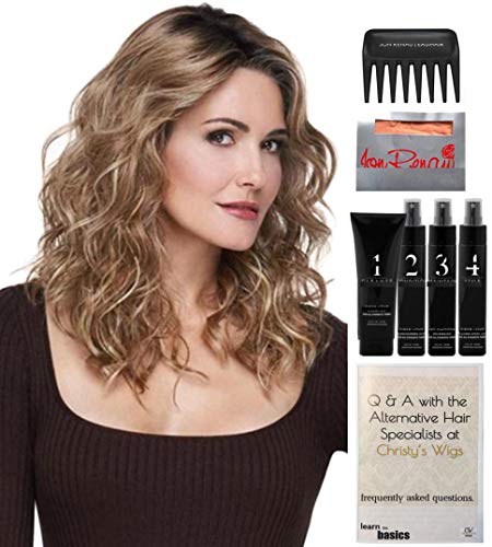 Raquel Welch & Christy's Wigs Bundle - 8 Items: High Octane Wig Q & A Booklet, 2oz Travel Size Wig Shampoo, Conditioning Spray, Flexible Spray, HD Smooth, Wide Tooth Comb & Wig Cap - Color: SS17_23