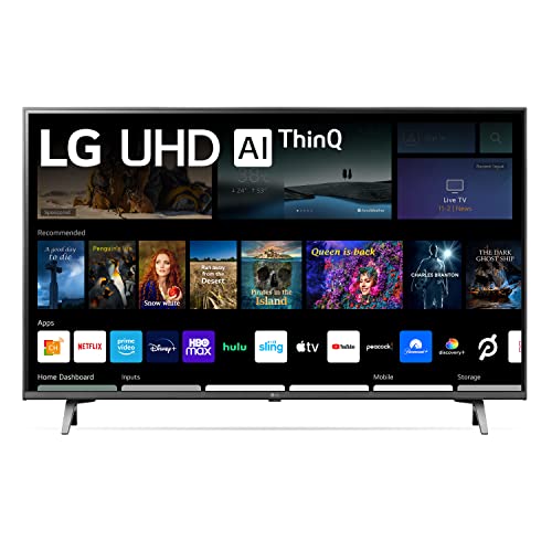 LG 43-Inch Class UQ9000 Series Alexa Built-in 4K Smart TV (3840 x 2160), 60Hz Refresh Rate, AI-Powered 4K, Cloud Gaming (43UQ9000PUD, 2022) (Renewed)