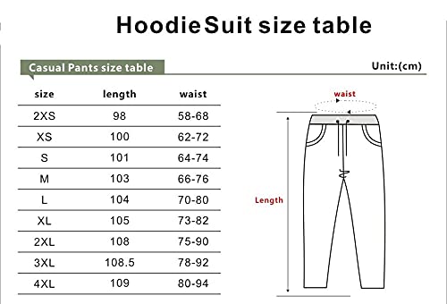 FEIRUIJI Backwoods Hoodie and Sweatpants Set 3D Printing Cartoon Backwoods Outfit for Men Women