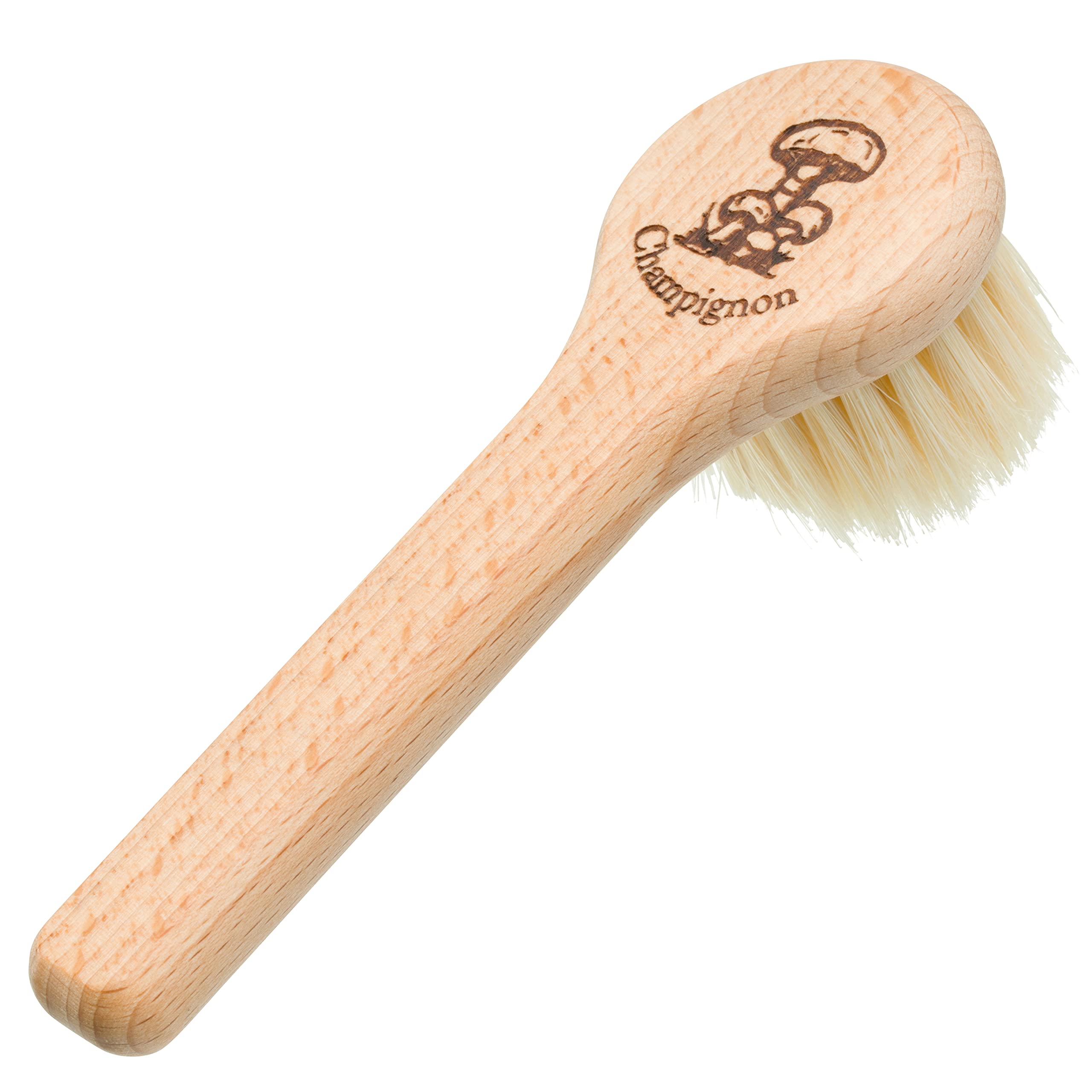 Redecker Mushroom Brush Set, Oiled Beechwood Handles, Natural Pig and Horsehair Bristles, Gently and Thoroughly Clean Mushrooms Without Water, Made in Germany