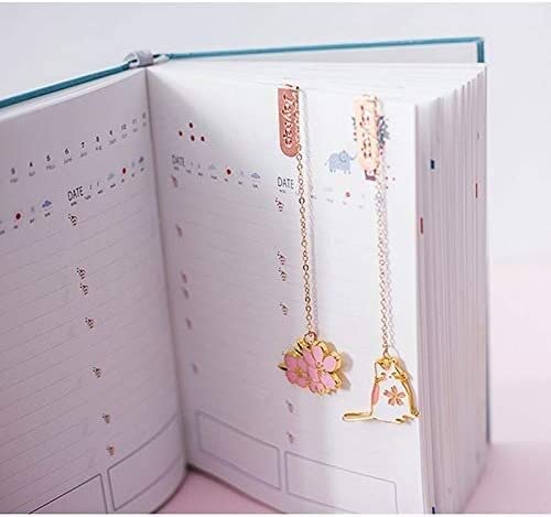 RIOMAN Bookmarks Metal Bookmark Bookmark Sprout Bookmarks Bookmark 4pcs Metal Creative Bookmark, Student Cute Pendant Stationery Book Pendant, Anime Bookmark