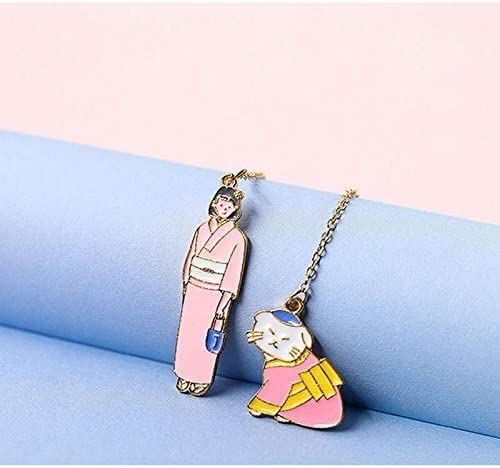 RIOMAN Bookmarks Metal Bookmark Bookmark Sprout Bookmarks Bookmark 4pcs Metal Creative Bookmark, Student Cute Pendant Stationery Book Pendant, Anime Bookmark