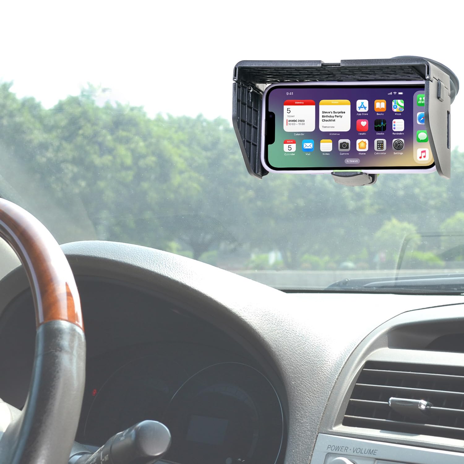 WANPOOL Universal Foldable Sun Shade Visor for Drone Controller Mobile Phone - Anti-Glare, Stable Fit, Easy Installation