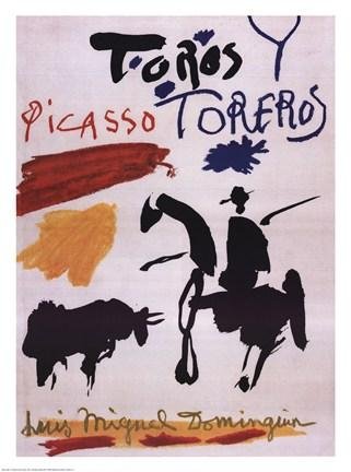 Pablo Picasso - Bull With Bullfighter Art Print