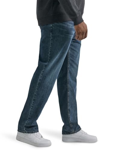 Lee Men's Big & Tall Legendary Relaxed Straight Jean, Lieutenant, 48W x 28L