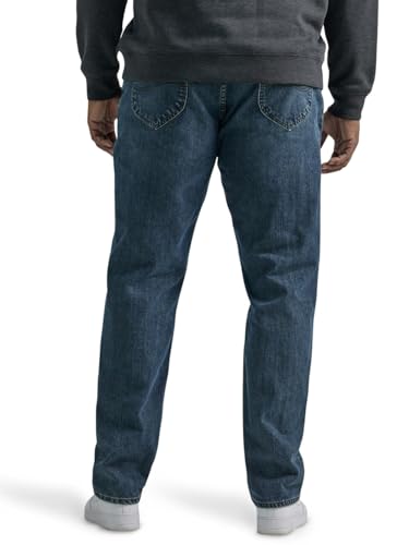 Lee Men's Big & Tall Legendary Relaxed Straight Jean, Lieutenant, 48W x 28L