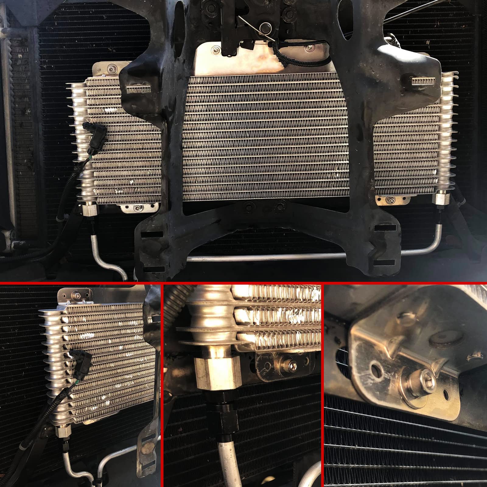 Piodelo 40k Transmission Oil Cooler Kit Compatible with Heavy Duty 40,000 GVW Max with Mounting Hardware, Towing Applications and Advanced Cooling Protection Replace# LPD47391 47391