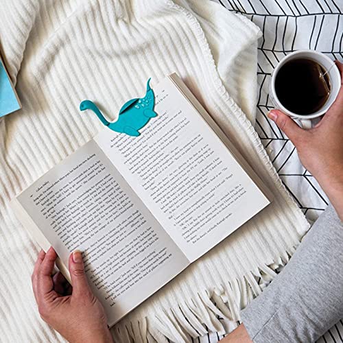 VIEWFLY Cute Bookmarks,Loch Ness Monster Bookmark,3D Cartoon Dinosaurs Bookmark,Funny Book Markers for Women Kids