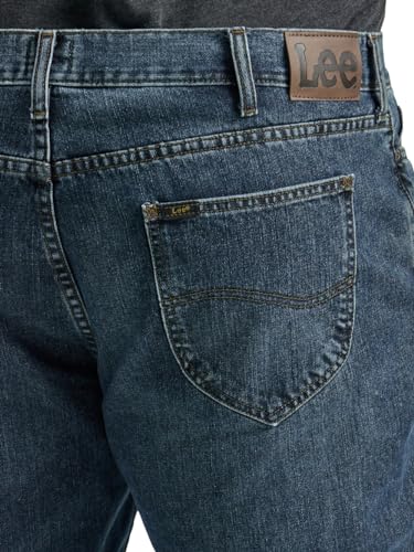 Lee Men's Big & Tall Legendary Relaxed Straight Jean, Lieutenant, 48W x 28L