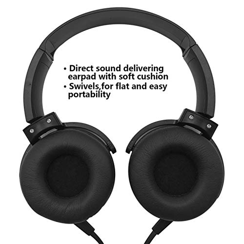 Rainbow Colourful Sloth Art Boys Girls Wired Headphones Headsets Customized Foldable Over Ear for Mens & Womens Black