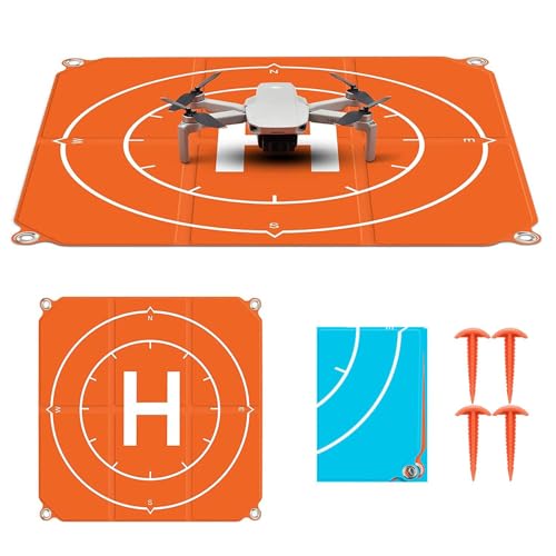 DJI Mini 4 Pro Foldable Landing Mat, Waterproof Helipad for DJI Mini 4 Pro, Air 3, Mini 3, Mavic 2 Pro, FPV (20inch)