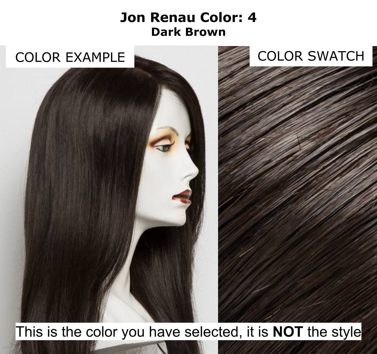 Bundle - 8 item: January Petite Wig by Jon Renau, Christy's Wigs Q & A Booklet, 2oz Travel Size Wig Shampoo, Conditioning Spray, Flexible Spray, HD Smooth, Wide Tooth Comb & Wig Cap - Color: 4