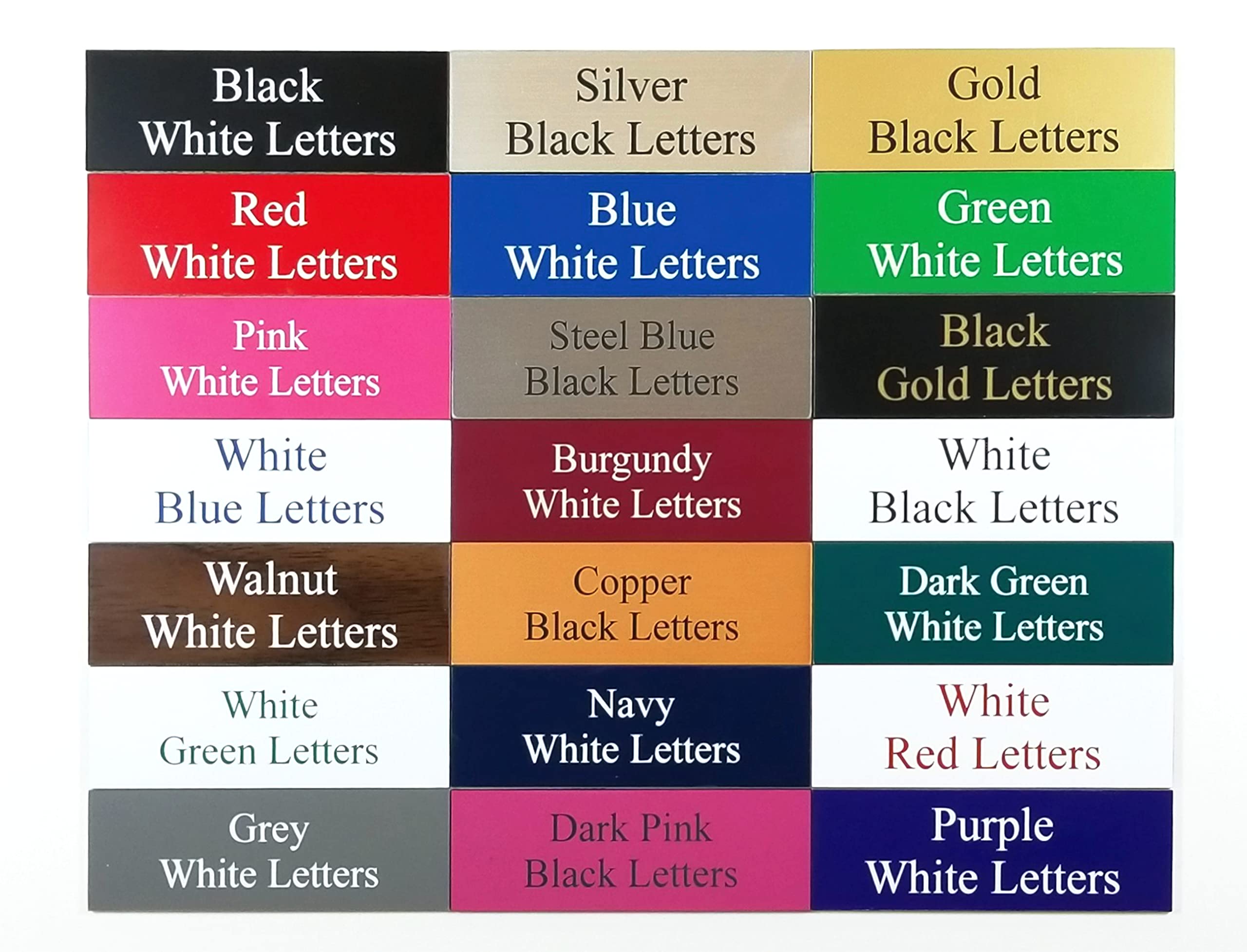 CUSTOMIZED4U 1inX3in Employee Personalized Name Tag Badge Pin or Magnet Attachment Customized Identification Engraved