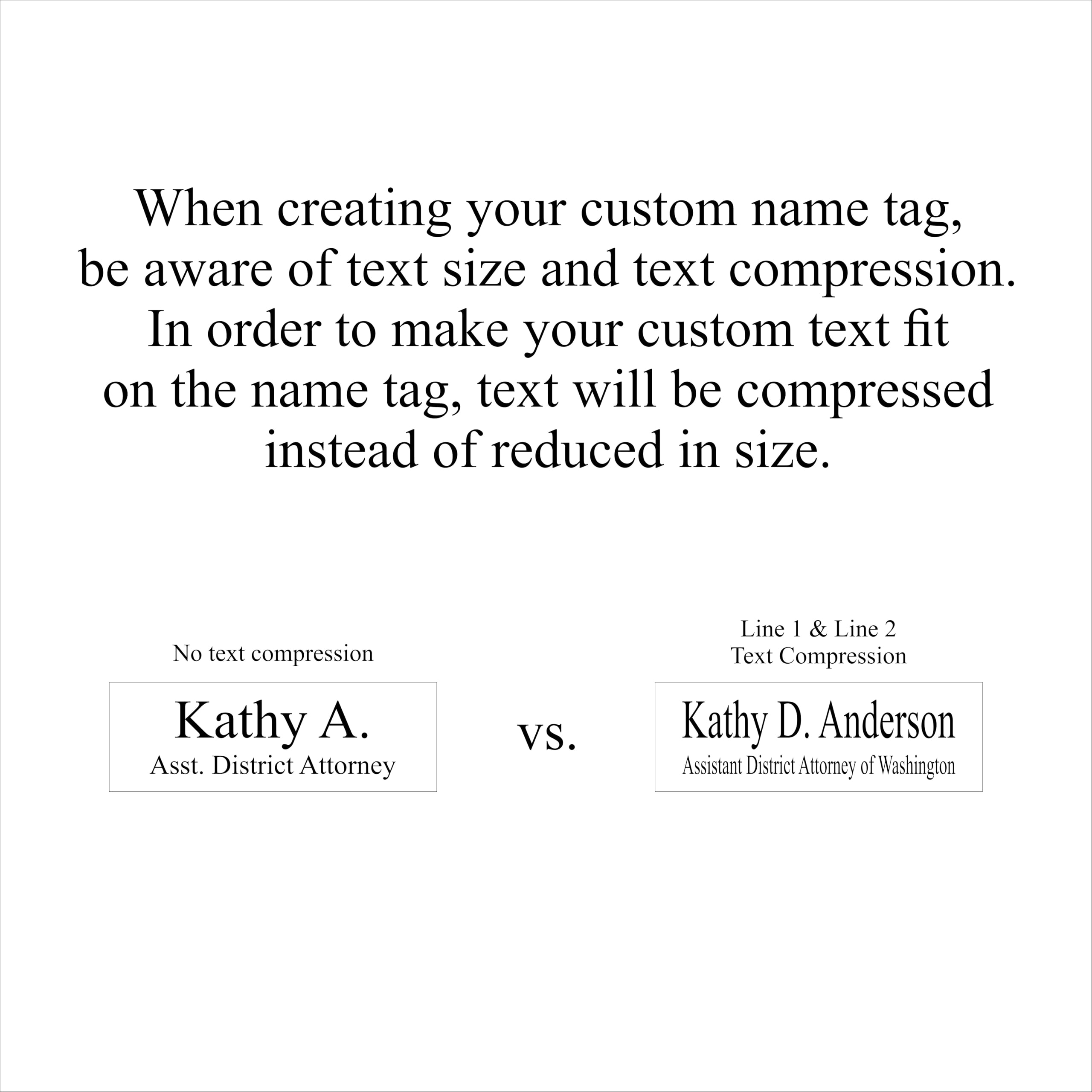 CUSTOMIZED4U 1inX3in Employee Personalized Name Tag Badge Pin or Magnet Attachment Customized Identification Engraved