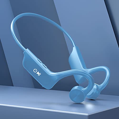Bone Conduction Headphones with Noise Reduction Tech,Waterproof Wireless Bluetooth 5.0 Sport Headset for Running,Cycling,Hiking,Gym,Climbing & Driving