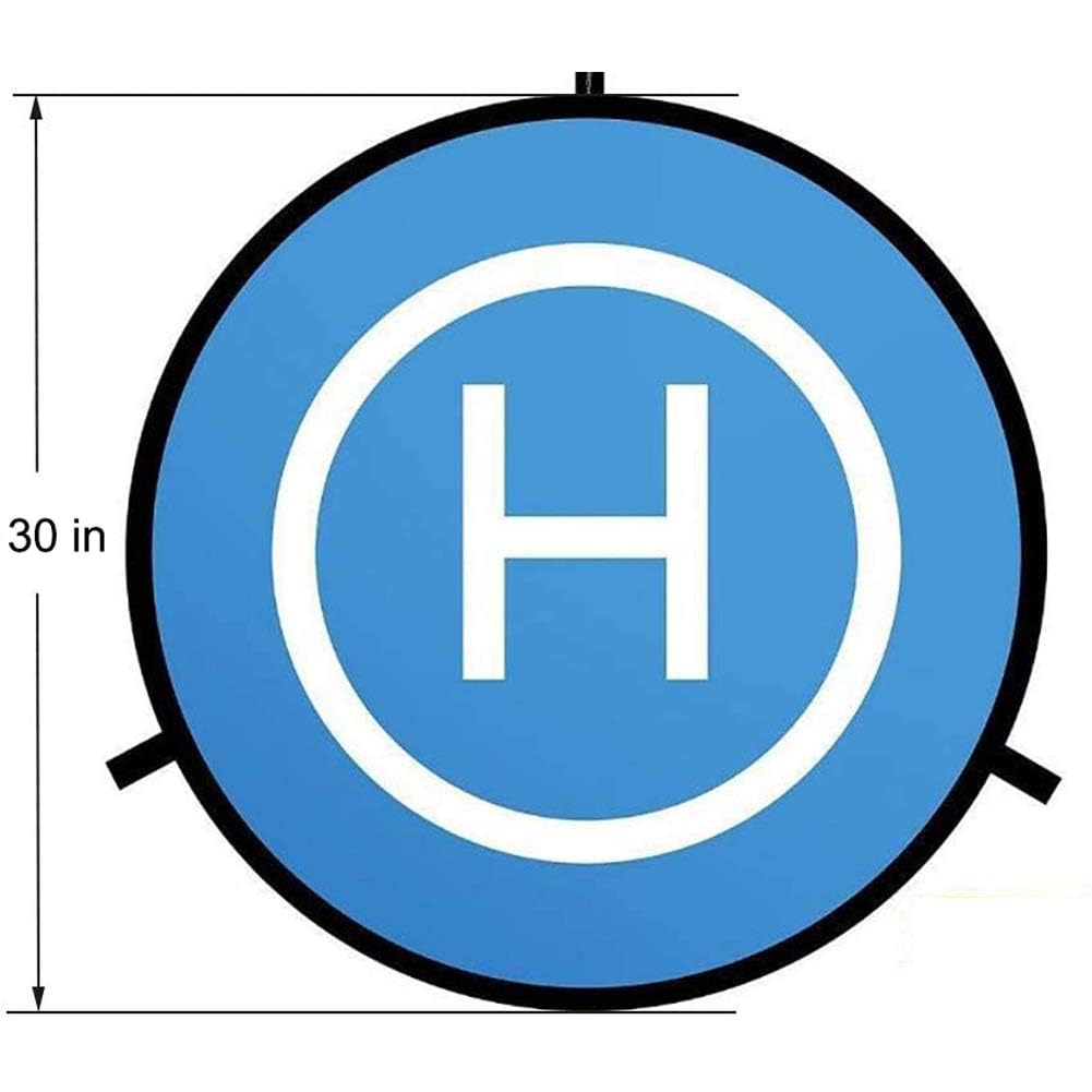 Drone Landing Pad Waterproof 75cm/30'' Universal Landing Pad Accessories Fast-fold Double Sided Quadcopter Landing Pad for RC Drones Helicopter PVB Drones DJI Mavic Pro Spark