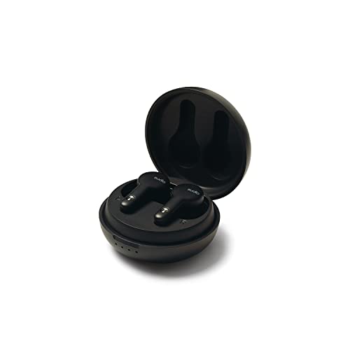 Sudio A2 True Wireless Earbuds with Charging Case, in-Ear Noise Cancelling Headphones with Microphone, Bluetooth 5.2, 30h Playtime, IPX4 Water Resistant (Black)