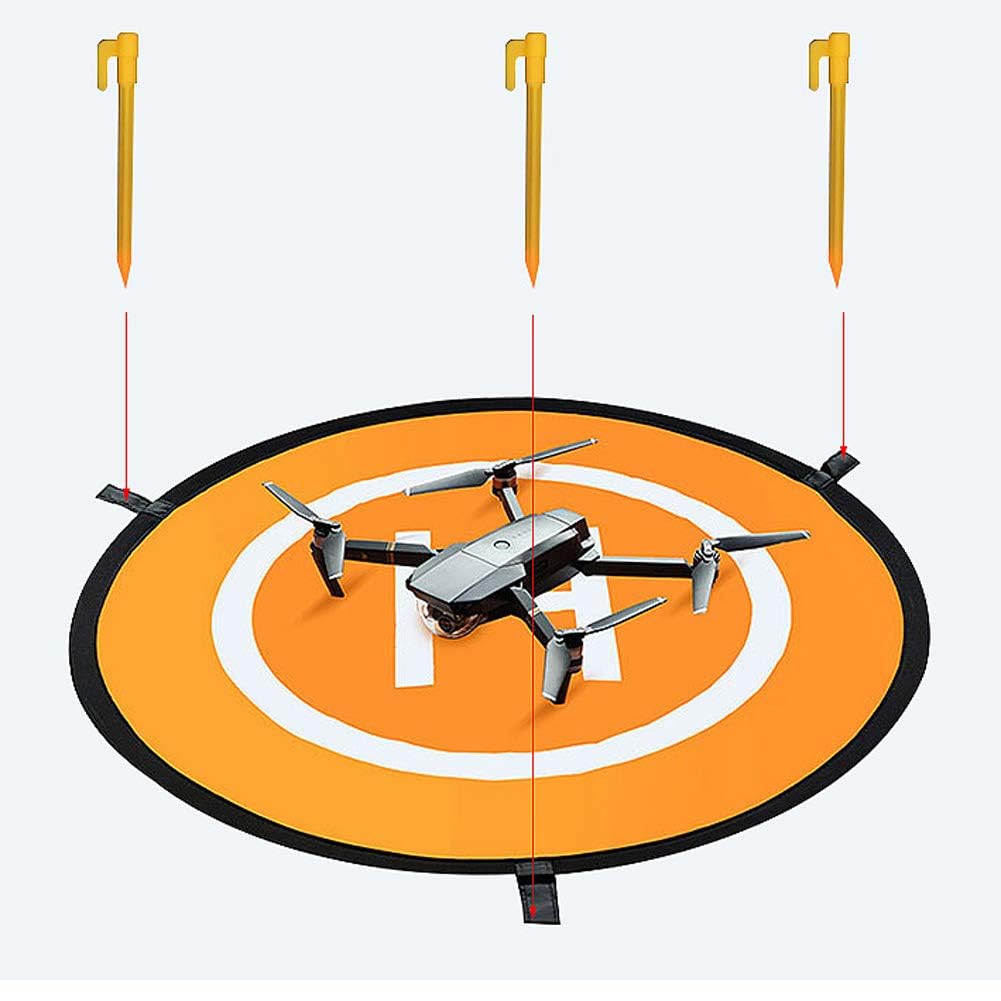 Drone Landing Pad Waterproof 75cm/30'' Universal Landing Pad Accessories Fast-fold Double Sided Quadcopter Landing Pad for RC Drones Helicopter PVB Drones DJI Mavic Pro Spark