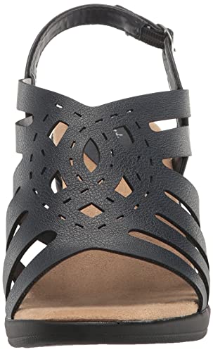 Easy Street Women's JIRA Heeled Sandal, Navy, 9