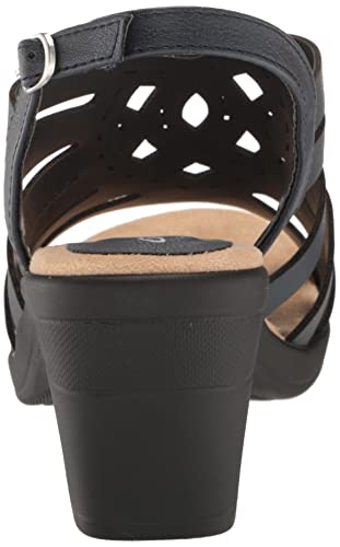 Easy Street Women's JIRA Heeled Sandal, Navy, 9
