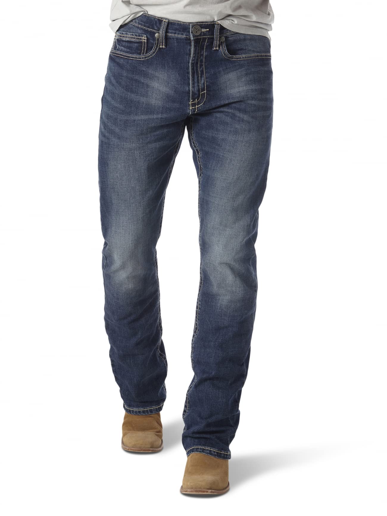 Wrangler mens 20x No. 42 Vintage Boot Cut Jeans, Midland, 28W x 32L US