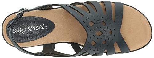 Easy Street Women's JIRA Heeled Sandal, Navy, 9