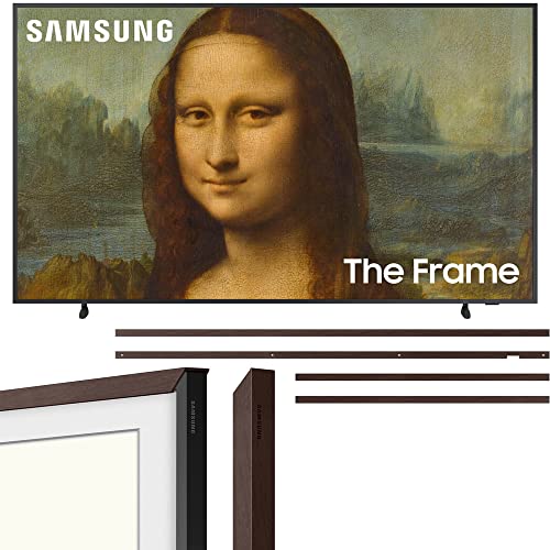 SAMSUNG QN50LS03BA 50 inch The Frame QLED 4K UHD Quantum HDR Smart TV (2022) Bundle 50" Customizable Bezel Modern Brown