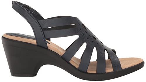 Easy Street Women's JIRA Heeled Sandal, Navy, 9