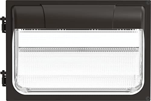 Lithonia Lighting LL ALO 40K TXD Brnz Outdoor TWX2 LED Adjustable Light Output 4000K MVOLT Glass Wall Pack in Textured Bronze
