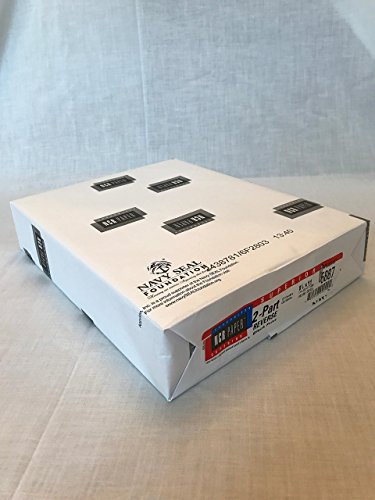 250 Sets, NCR Paper, 5887, Collated 2 Part (White, Canary), Letter Size Carbonless Paper Appleton