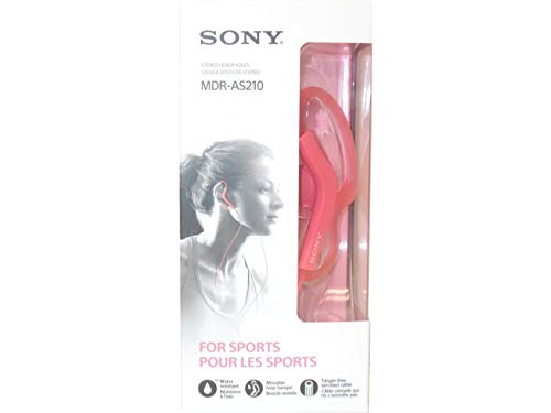 Sony MDR-AS210/P Sport In-ear Headphones, Pink