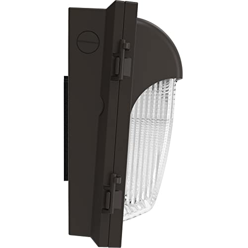 Lithonia Lighting LL ALO 40K TXD Brnz Outdoor TWX2 LED Adjustable Light Output 4000K MVOLT Glass Wall Pack in Textured Bronze