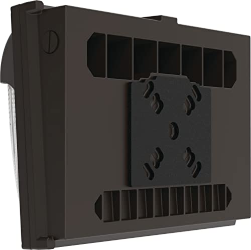 Lithonia Lighting LL ALO 40K TXD Brnz Outdoor TWX2 LED Adjustable Light Output 4000K MVOLT Glass Wall Pack in Textured Bronze