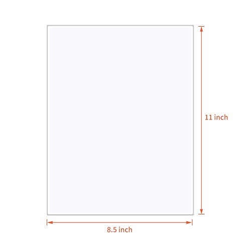 L LIKED 100 Labels Full-Sheet 8-1/2" x 11" Self Adhesive Shipping Labels for Laser & Inkjet Printers