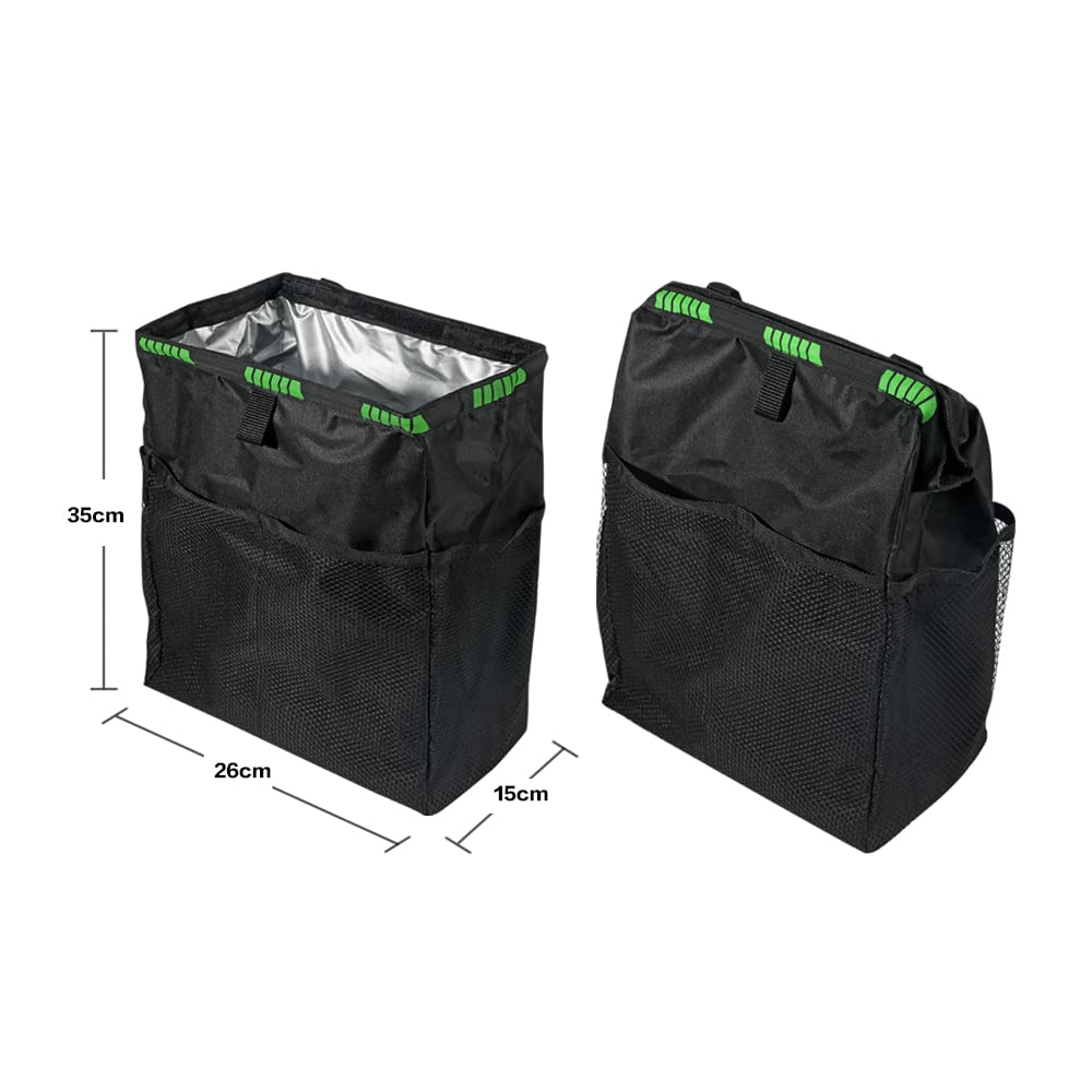 Reswish Car Trash Can,Leak-Proof Waterproof Car Trash Bin, Vehicle Multi-Use Organizer for Outdoor Traveling,Collapsible Auto Garbage Bag Large Capacity Trashcan Storage Bag for Truck, SUV