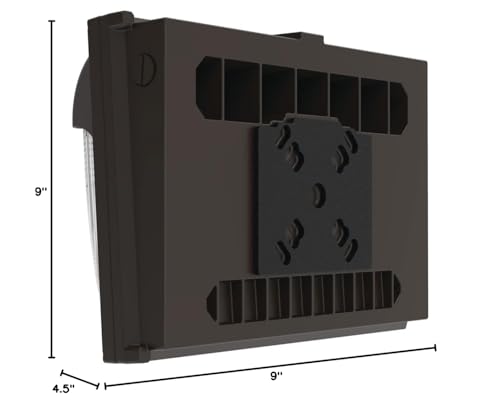 Lithonia Lighting LL ALO 40K TXD Brnz Outdoor TWX2 LED Adjustable Light Output 4000K MVOLT Glass Wall Pack in Textured Bronze