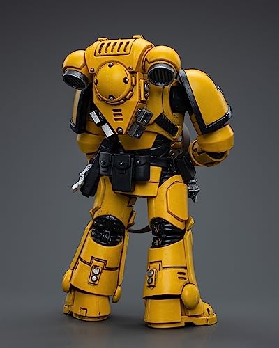 Pipigirl JoyToy 40K Space Marine Genuine License 1/18 Soldier, 4inch Models Space Marines Action Figures Kits (Imperial Fists Intercessors)