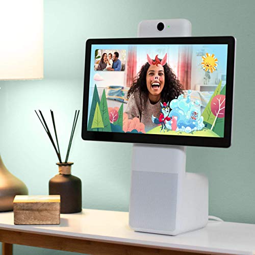 Portal Plus Black from Facebook. Smart, Hands-Free Video Calling with Alexa Built-in (UK Import)