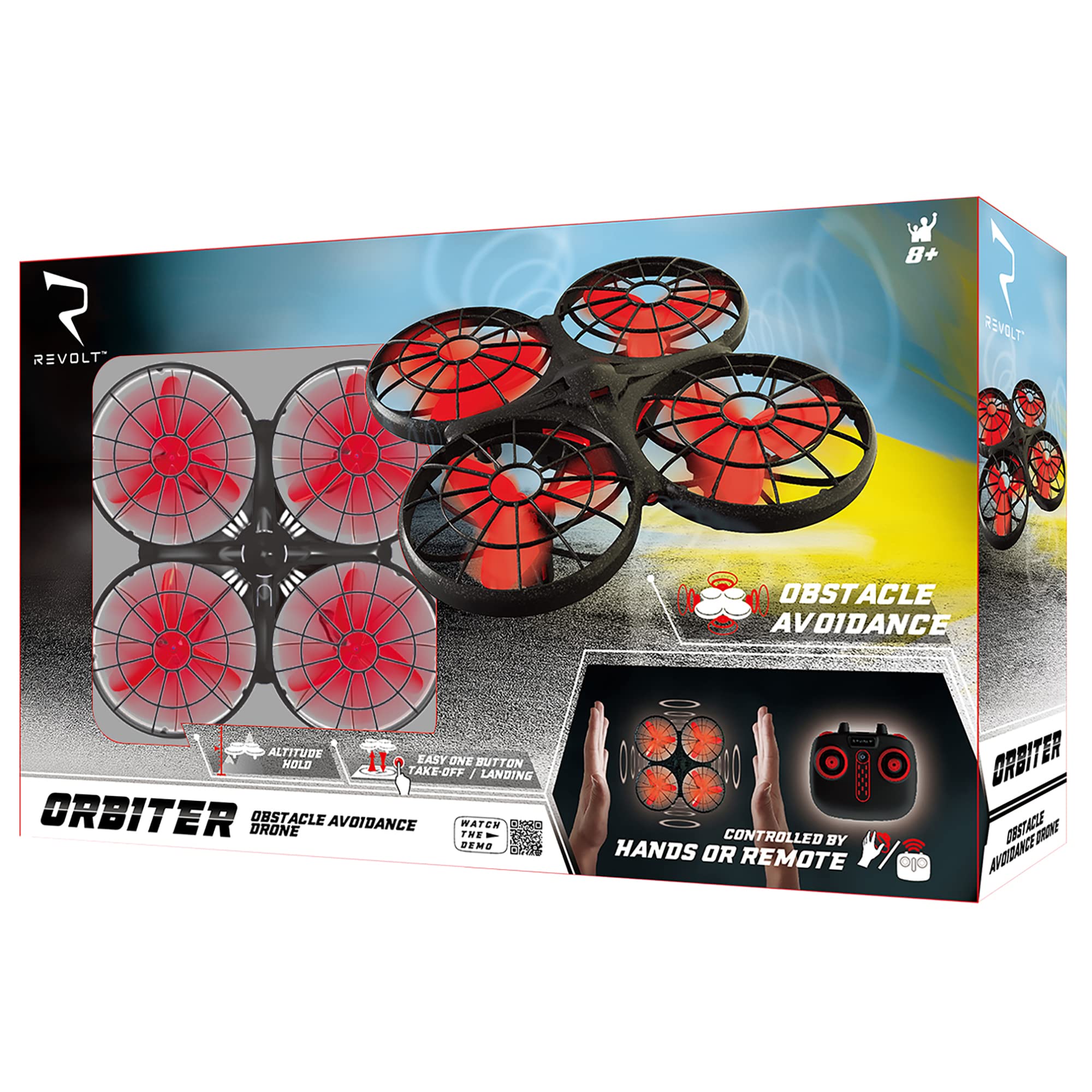 SYMA Revolt ORBITER Obstacle Avoidance Drone X26, Easy Indoor Drone for Beginners, One Key Take Off and Landing, Ages 8+