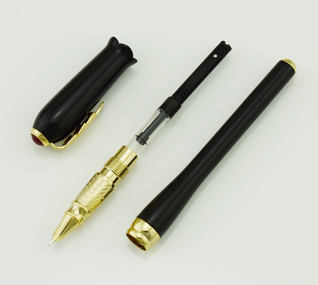 Picasso Greek Irene commemoration Fountain Pen Extra Fine Nib Black Color Bud Cap Leaf Clip Uniqu Style Gift Box Set